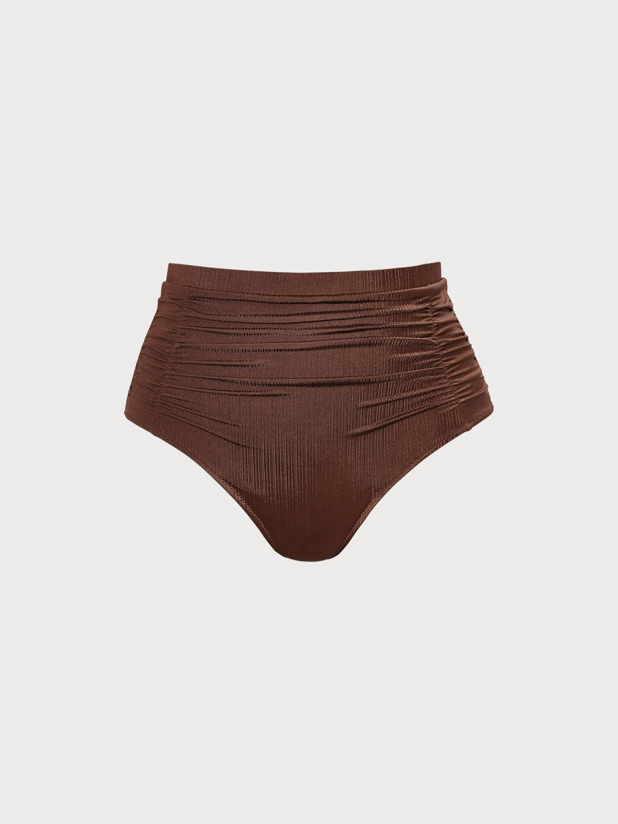 Coffee Ruched Plus Size Bikini Bottom And Reviews Coffee Sustainable