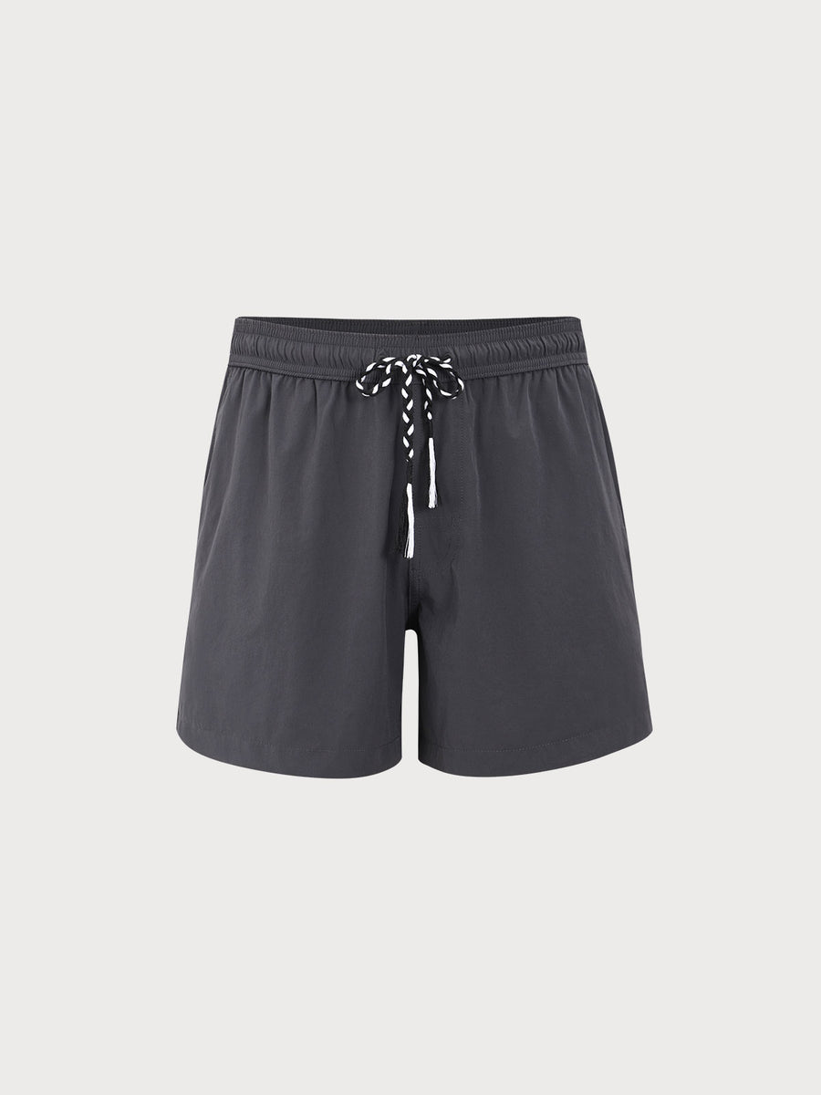 The Dark Grey Beach Men's 7" Swimming Trunks & Reviews - Dark Grey ...