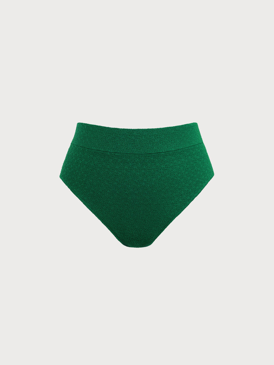 Green High Waisted Plus Size Bikini Bottom & Reviews - Green ...